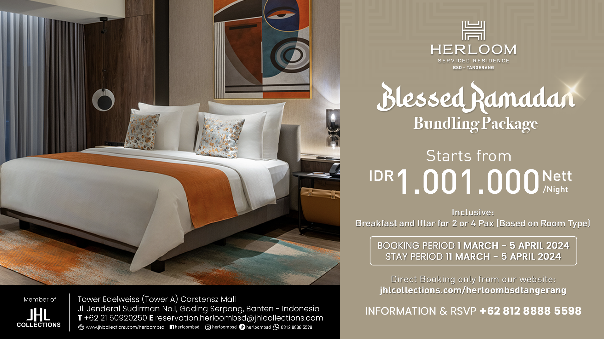 JHL Collections Hotel Promotions | JHL Collections